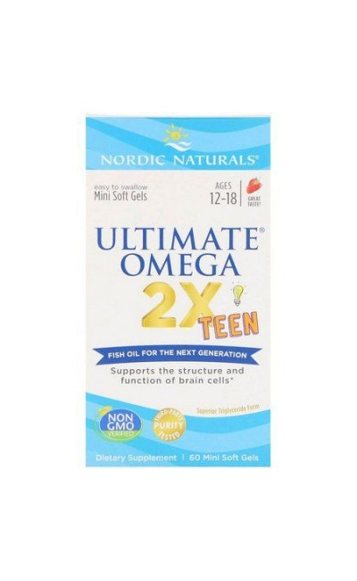 Ultimate Ômega 2x Teen Nordic Naturals - 60 Mini softgel Ultimate Ômega 2x Teen Nordic Naturals - 60 Mini softgel