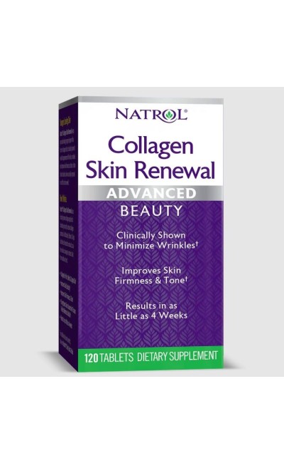 Collagen Skin Renewal Advanced Colageno 120 tablets NATROL